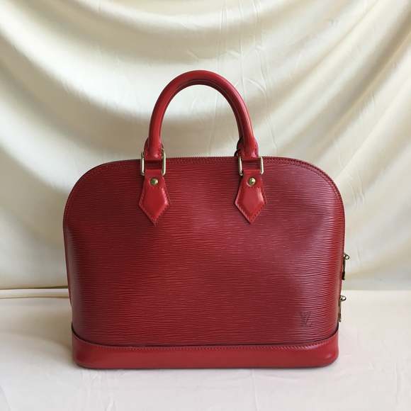 Louis Vuitton | Bags | Louis Vuitton Red Epi Alma Sku 57497 | Poshmark
